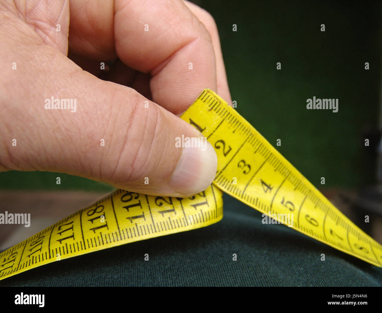 measure waist circumference Stock Photo - Alamy