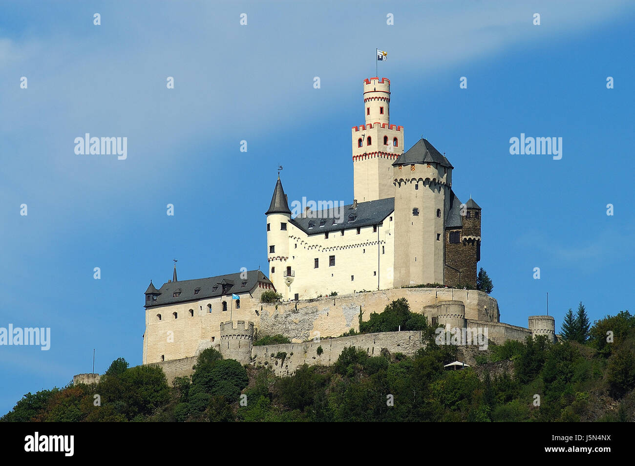 marksburg am rhein Stock Photo - Alamy