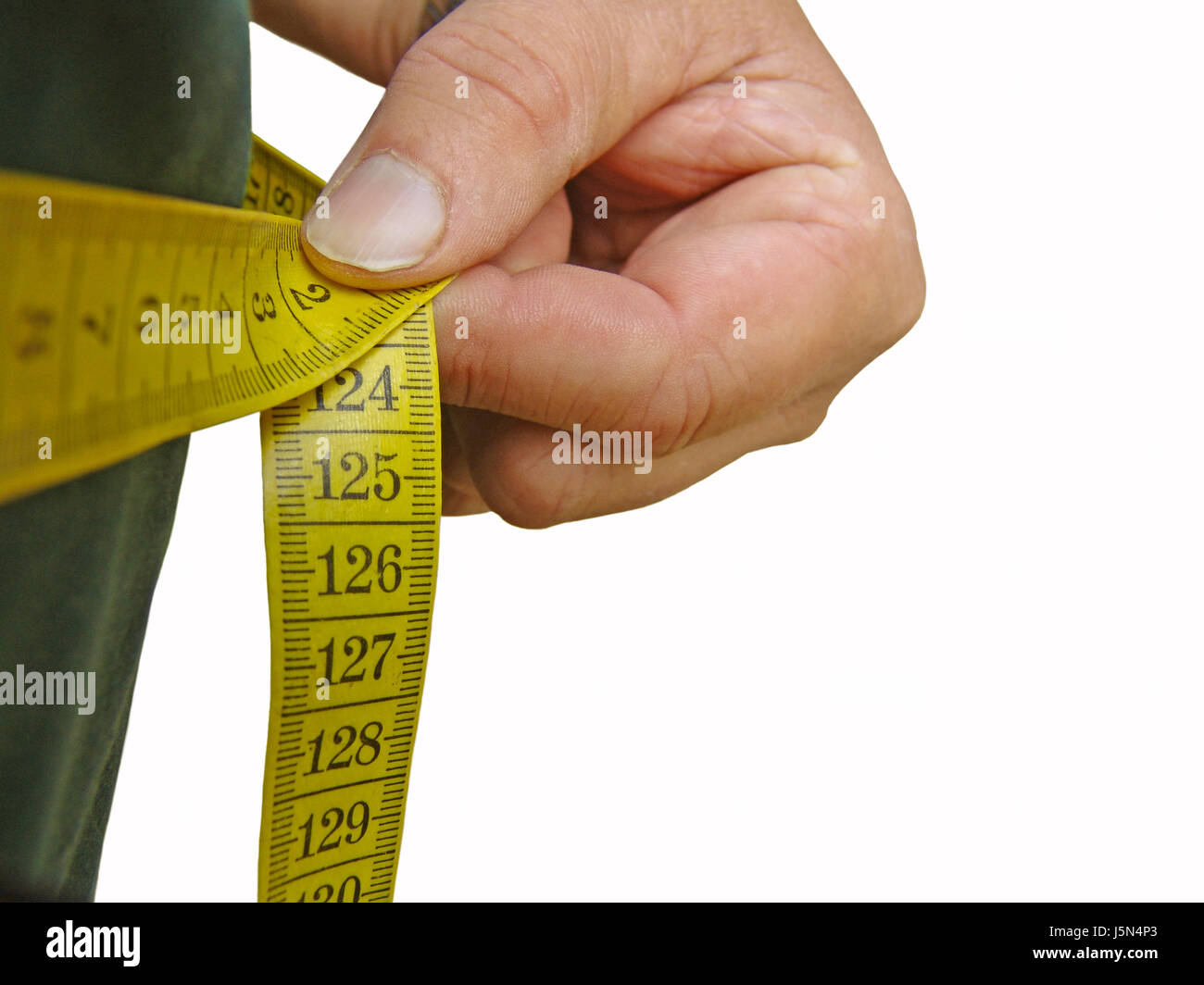measure waist circumference Stock Photo - Alamy