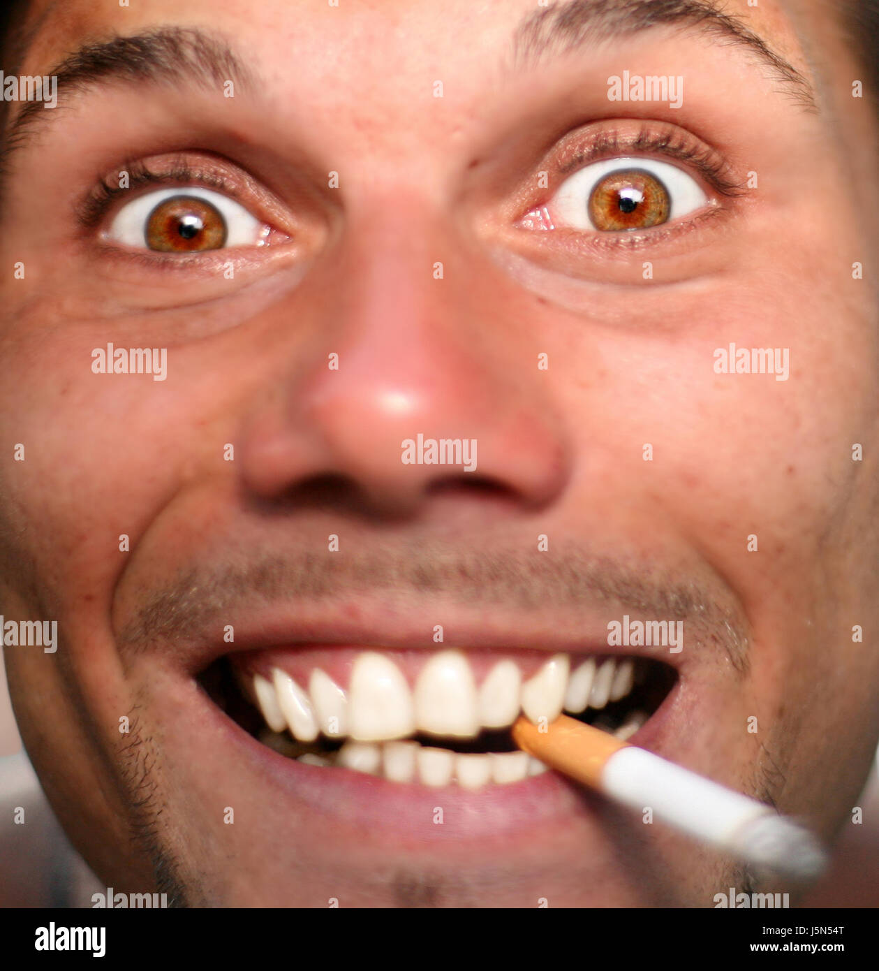 Smoker teeth hi-res stock photography and images - Alamy
