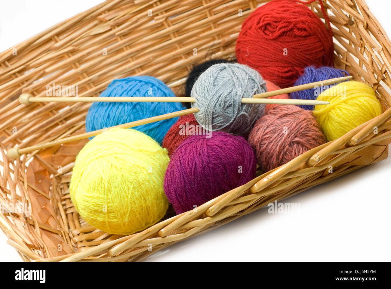 knitting basket 05 Stock Photo - Alamy