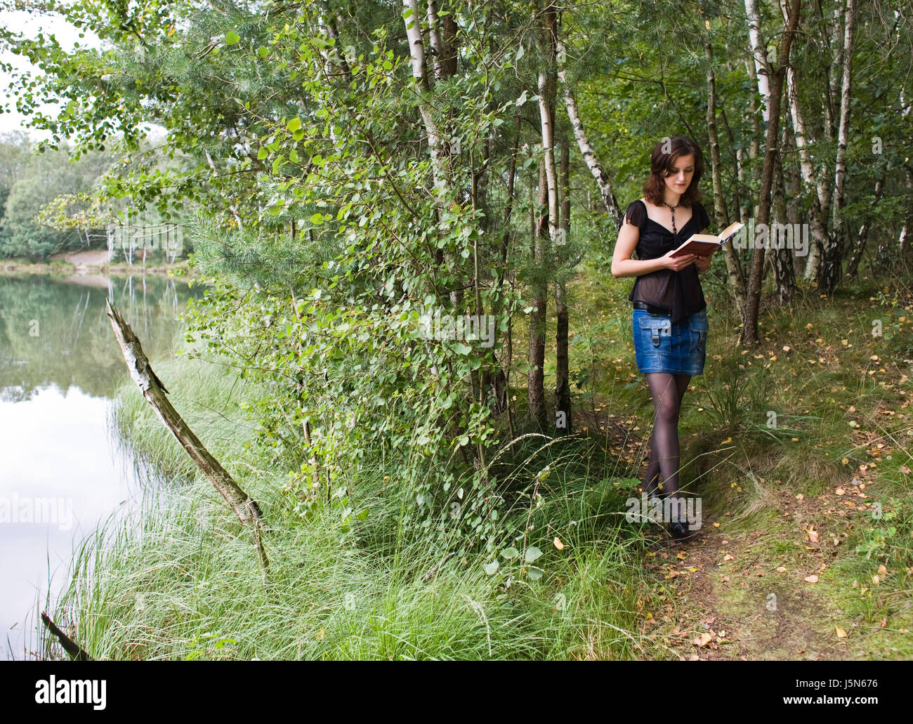 read the lake Stock Photo - Alamy