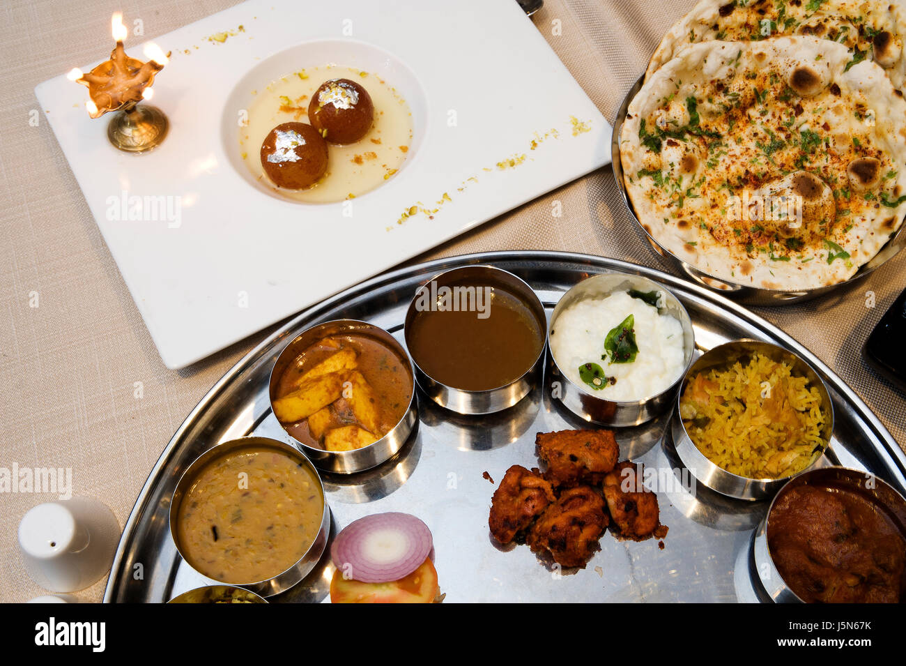 Plate with traditional indian food, Bangalore, India Stock Photo - Alamy
