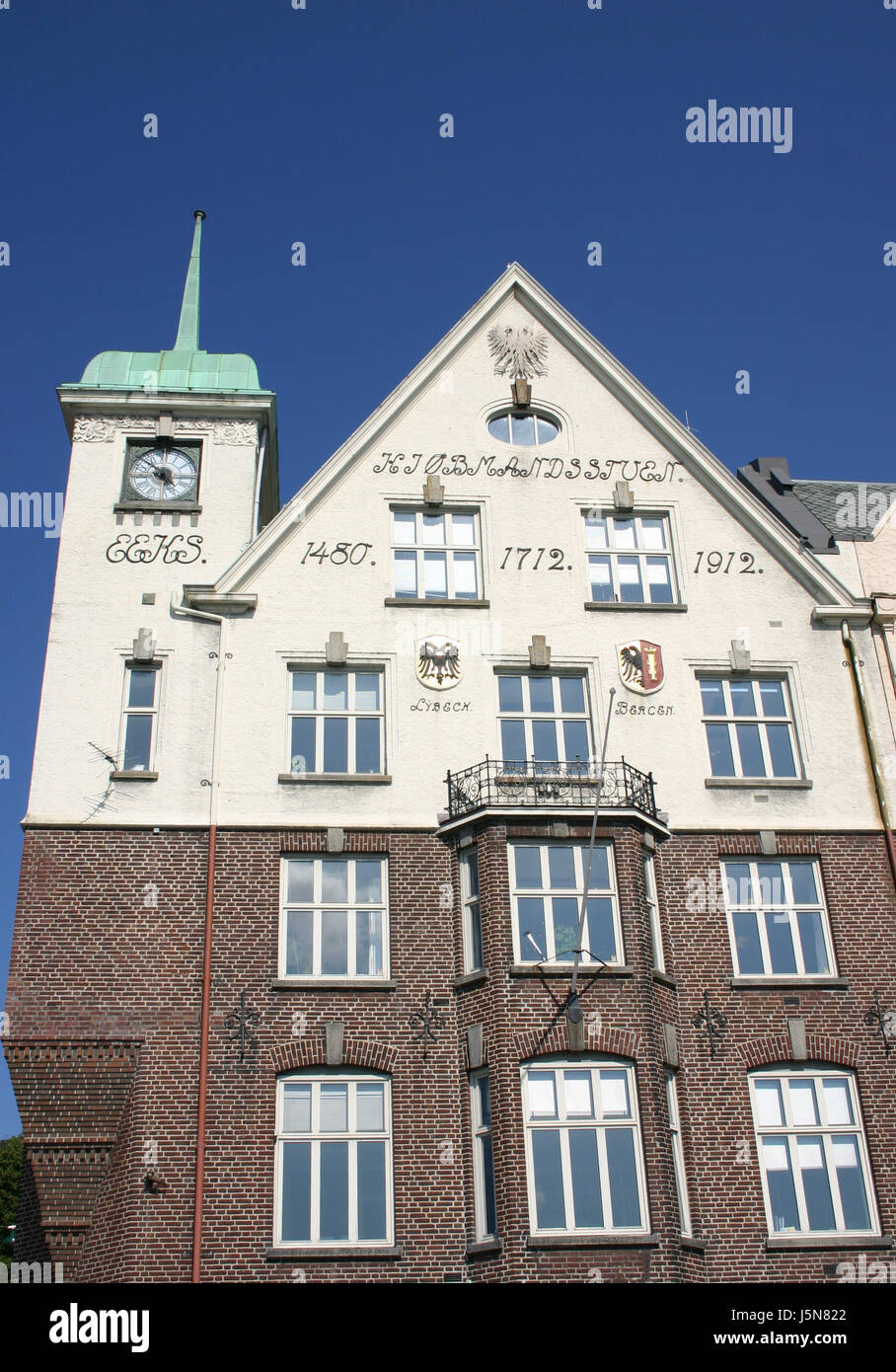 house building historical tourism norway Hanseatic city facade style of ...