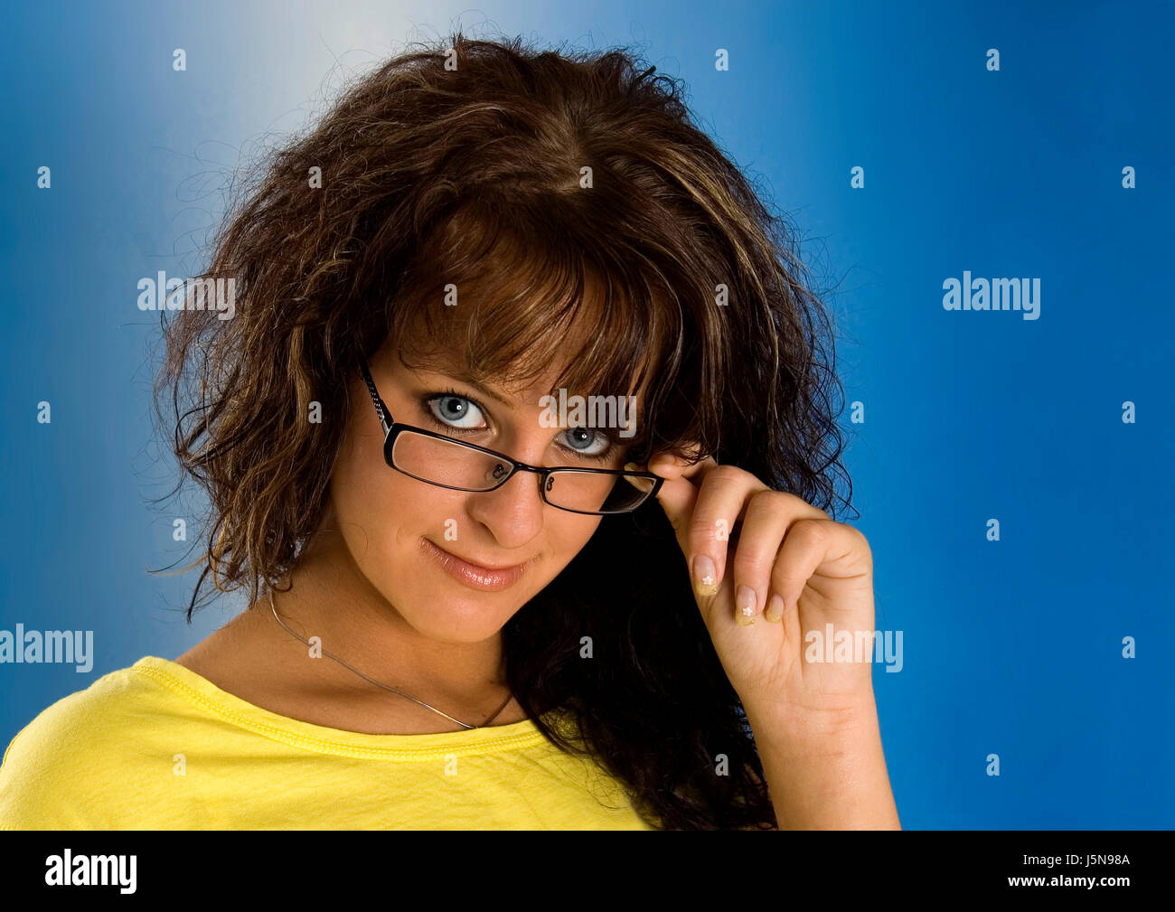 woman portrait eyes hairs look glancing see view looking peeking ...