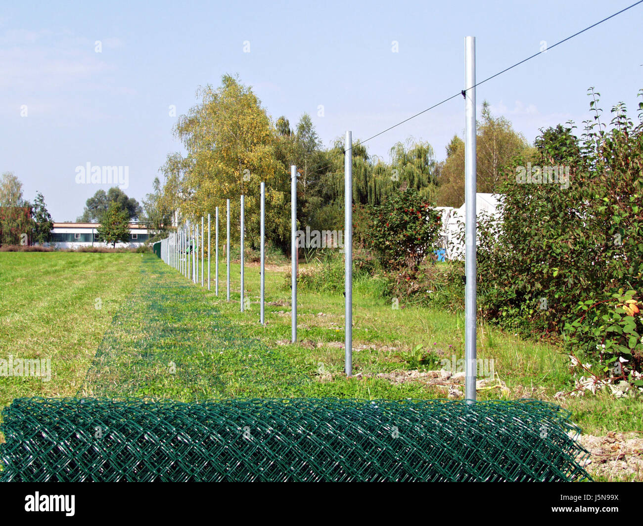 Tree fence neighbour hi-res stock photography and images - Alamy