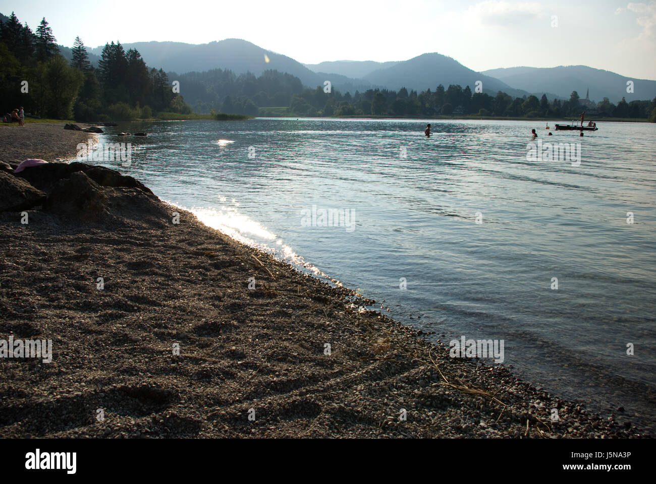 alps beach seaside the beach seashore bavaria germany german federal ...