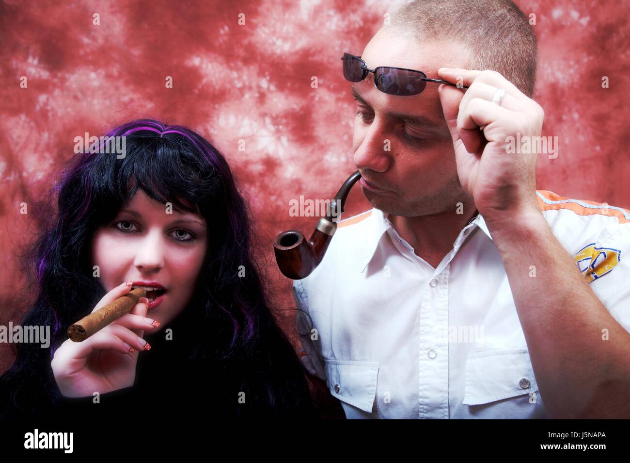 Fuming lady hi-res stock photography and images - Alamy