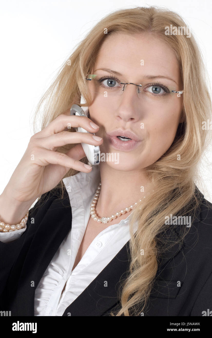 young woman with cell phone Stock Photo - Alamy