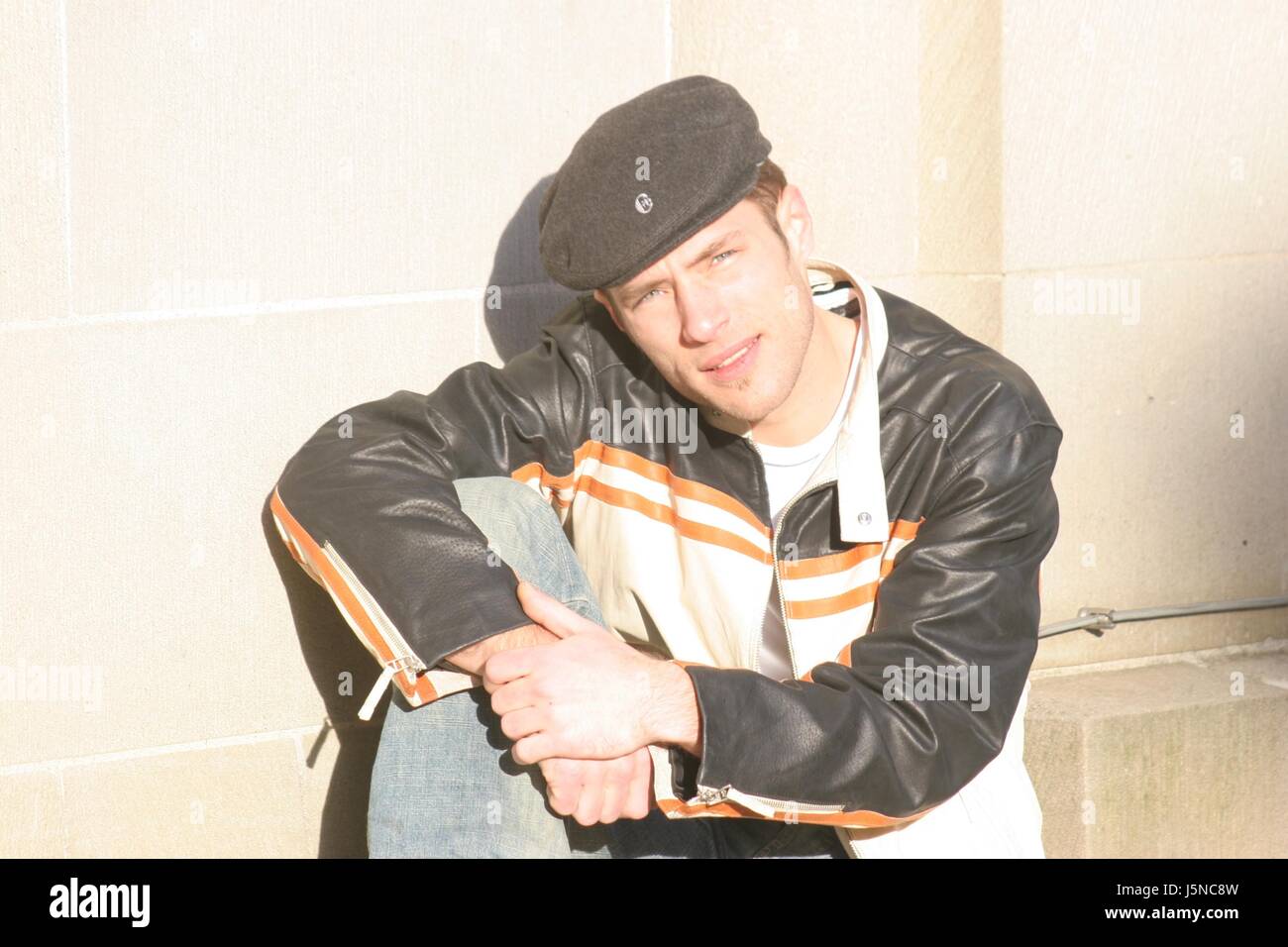 guy meditative strong face portrait eyes charme look glancing see view ...