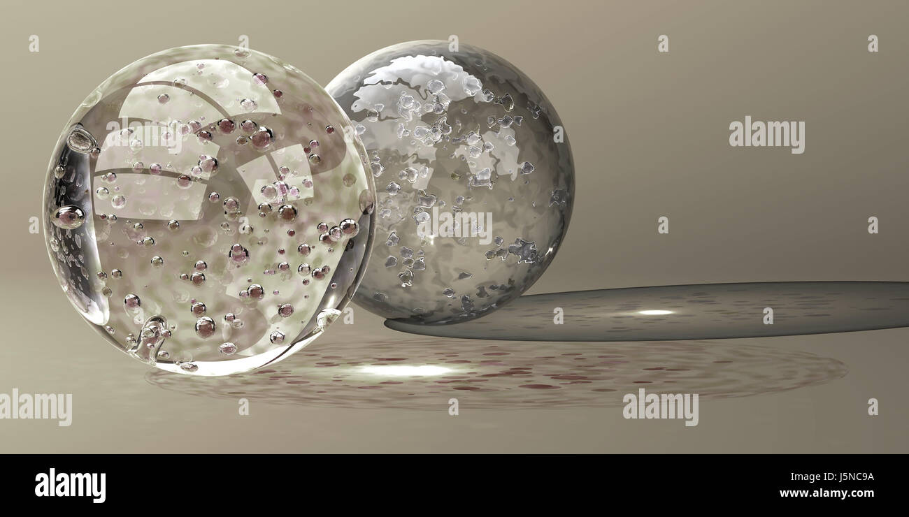 reflection mirroring bowl ball colour refraction similarity same glass ...