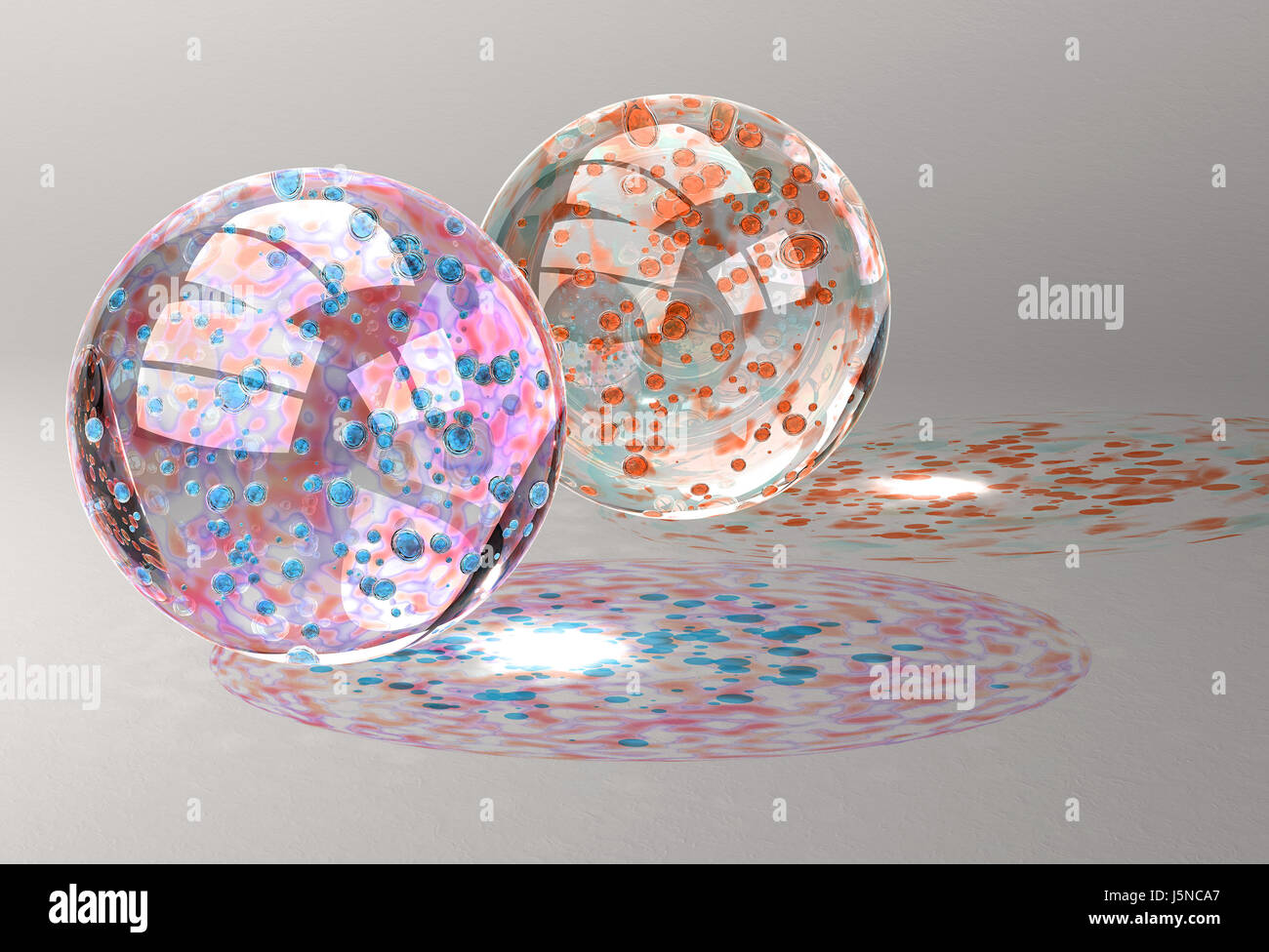 reflection mirroring bowl ball colour refraction similarity same glass ...