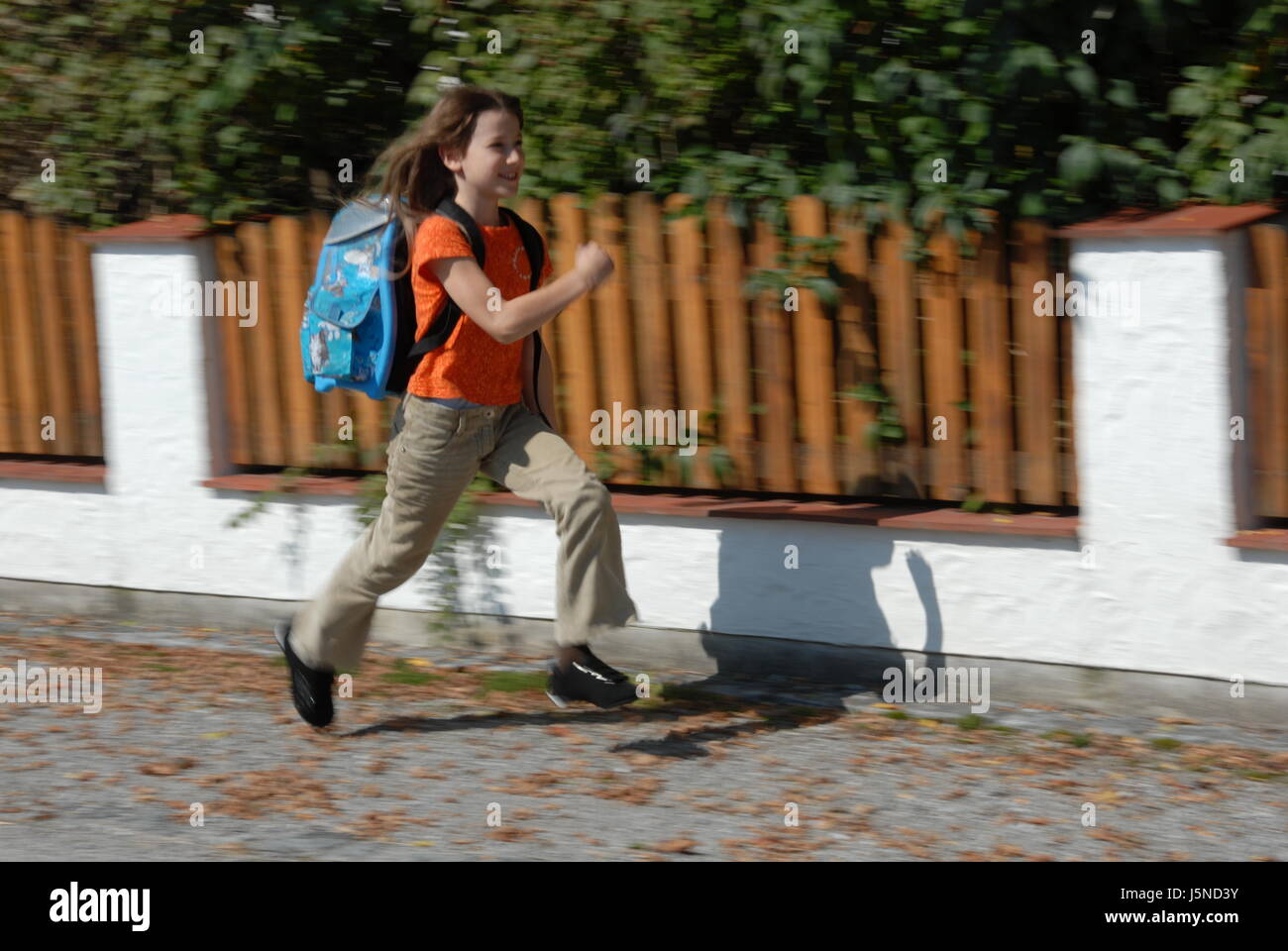 quickly to school Stock Photo - Alamy