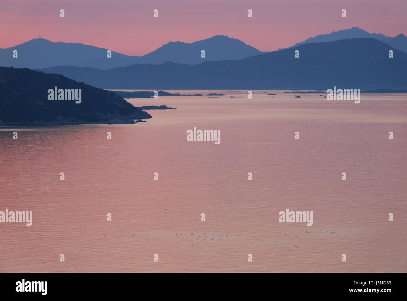 hill horizon night nighttime sunset romanticism evening twilight coast ...