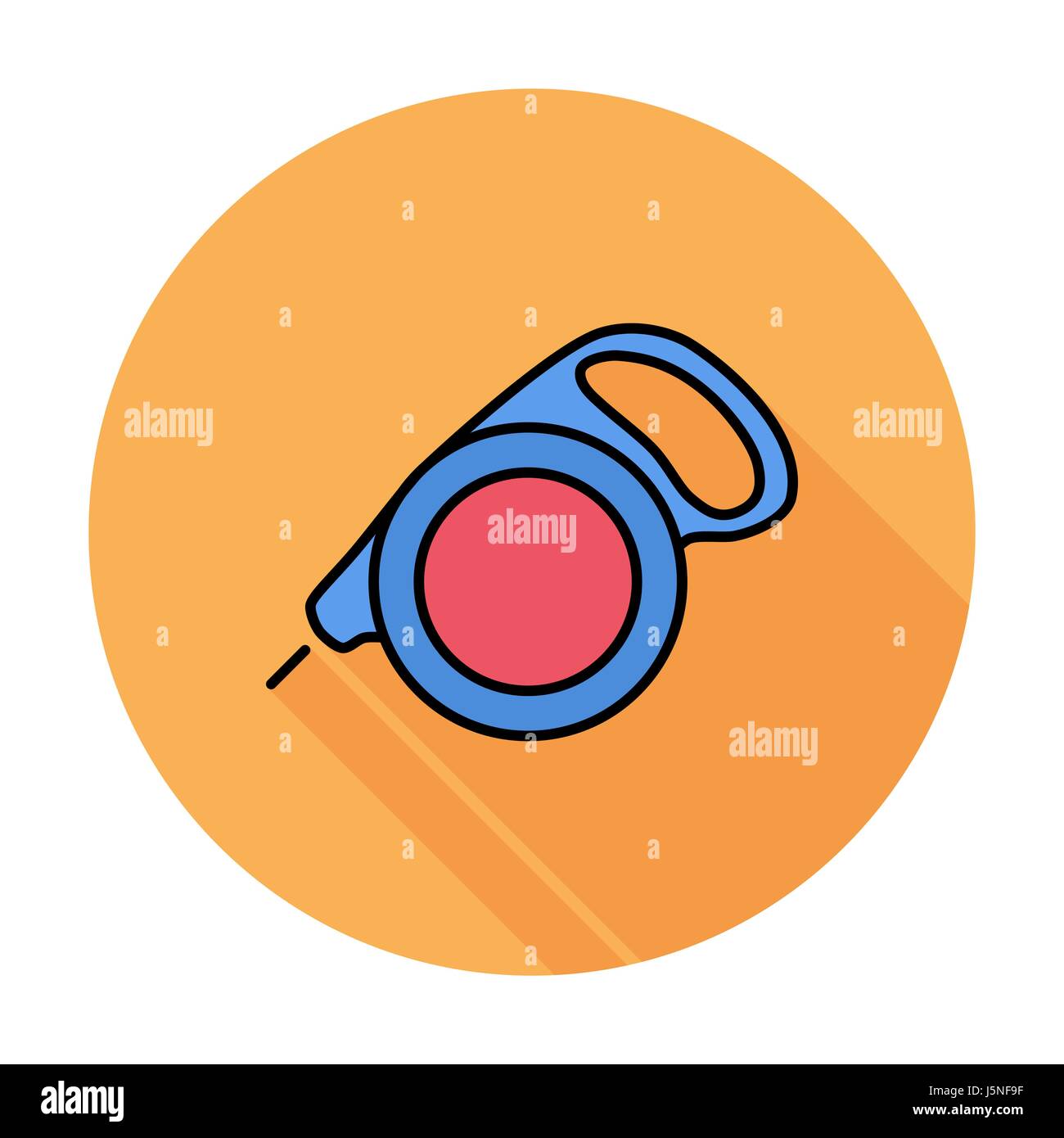 Retractable lead icon. Line flat vector related icon for web and mobile ...