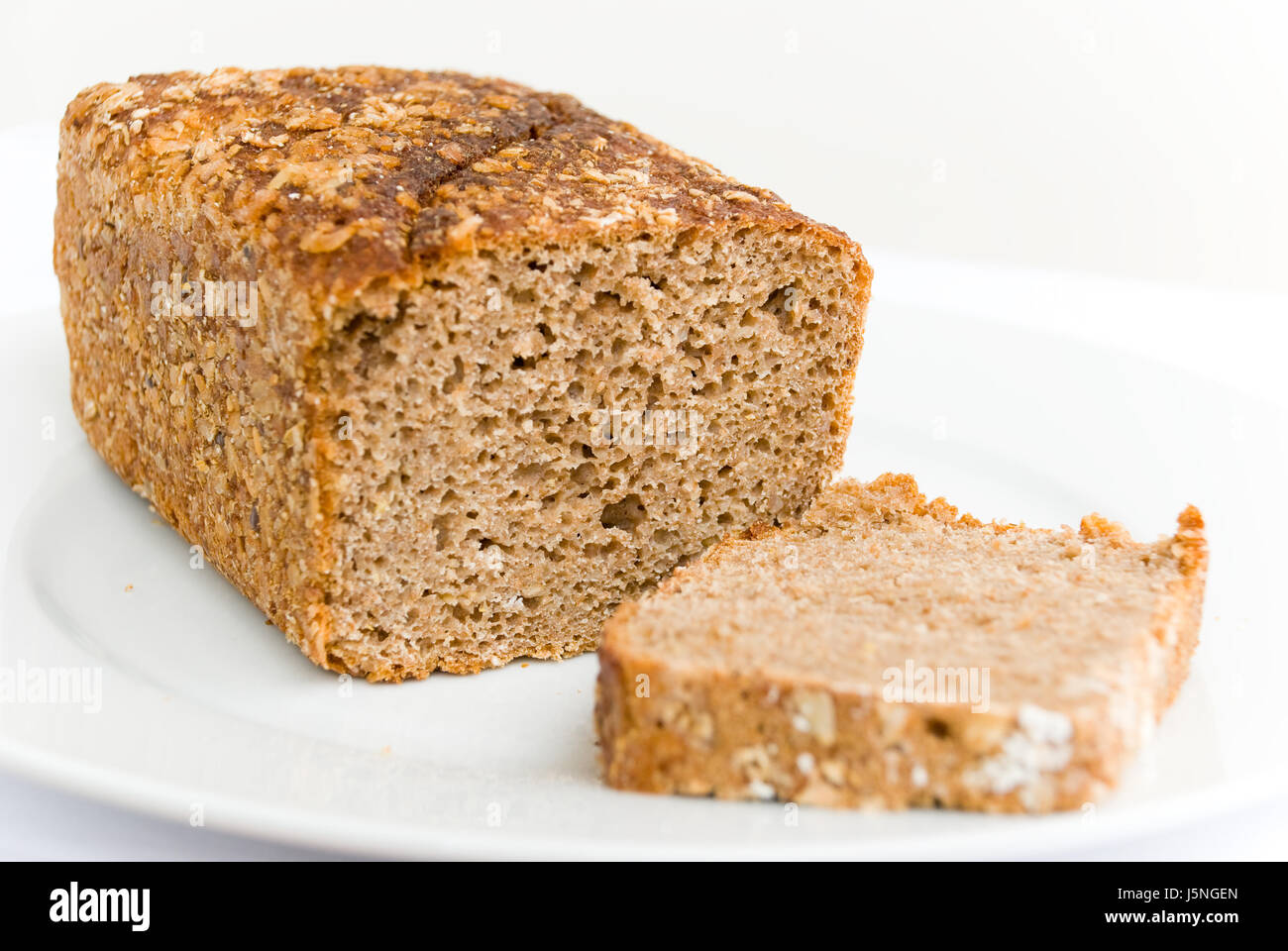 rye bread with slice Stock Photo - Alamy