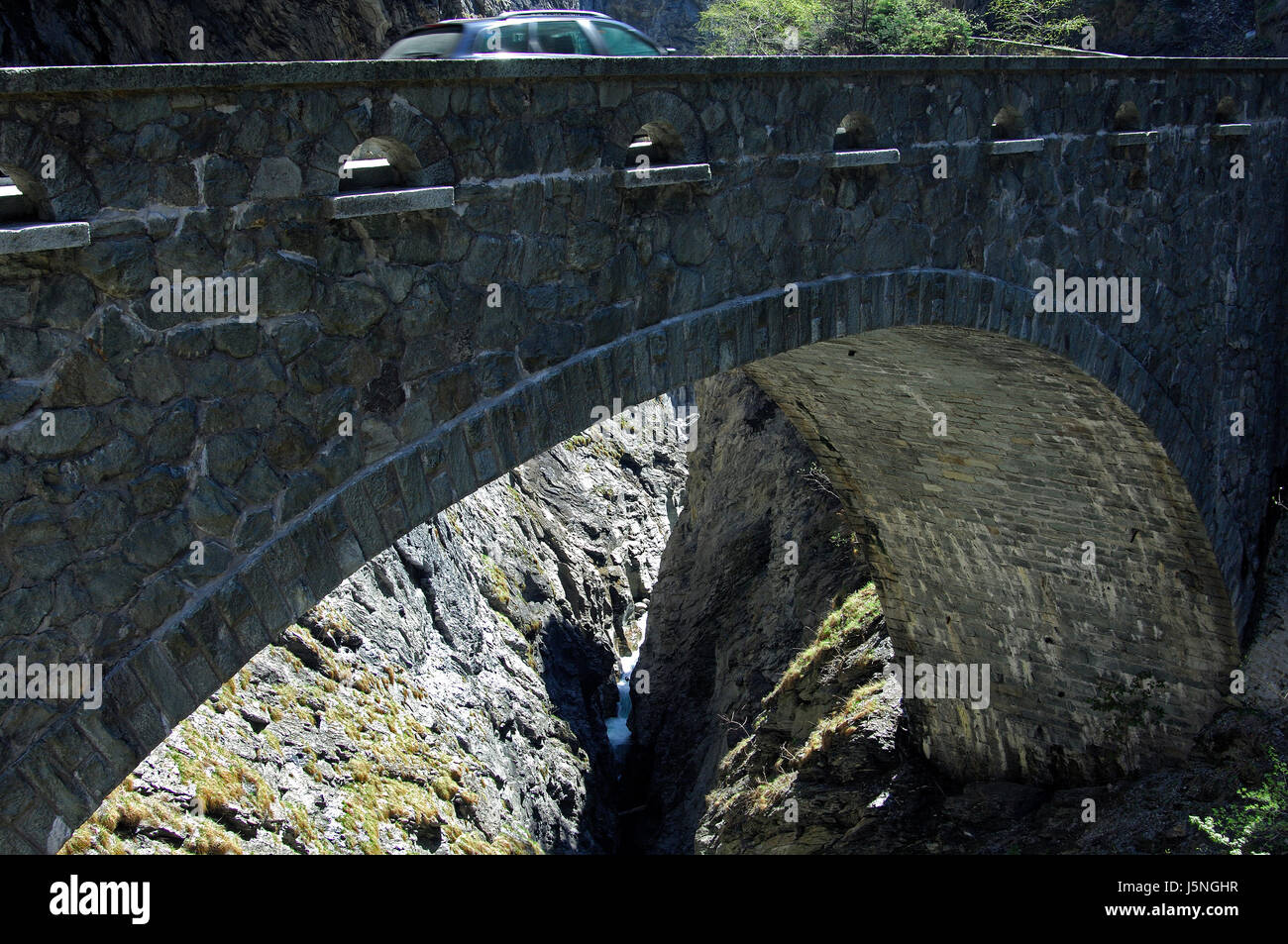 bridge over the via mala,switzerland Stock Photo - Alamy