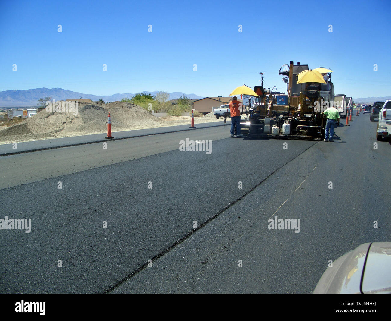 Asphalt paving machine tarring new hi-res stock photography and images ...
