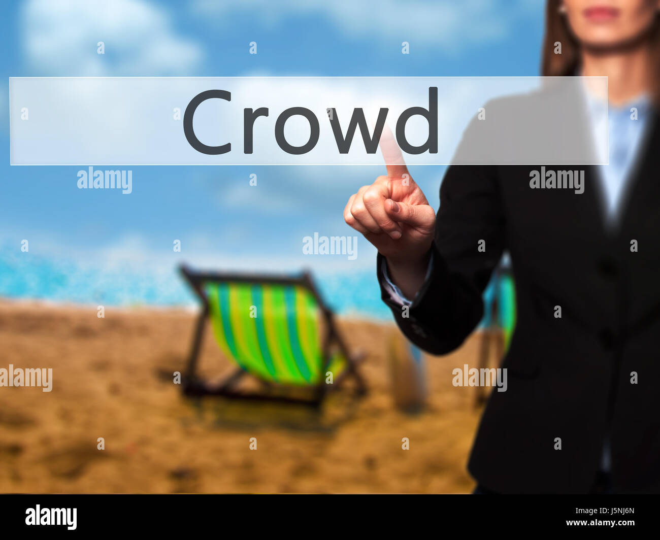 Crowd touching audience hi-res stock photography and images - Alamy
