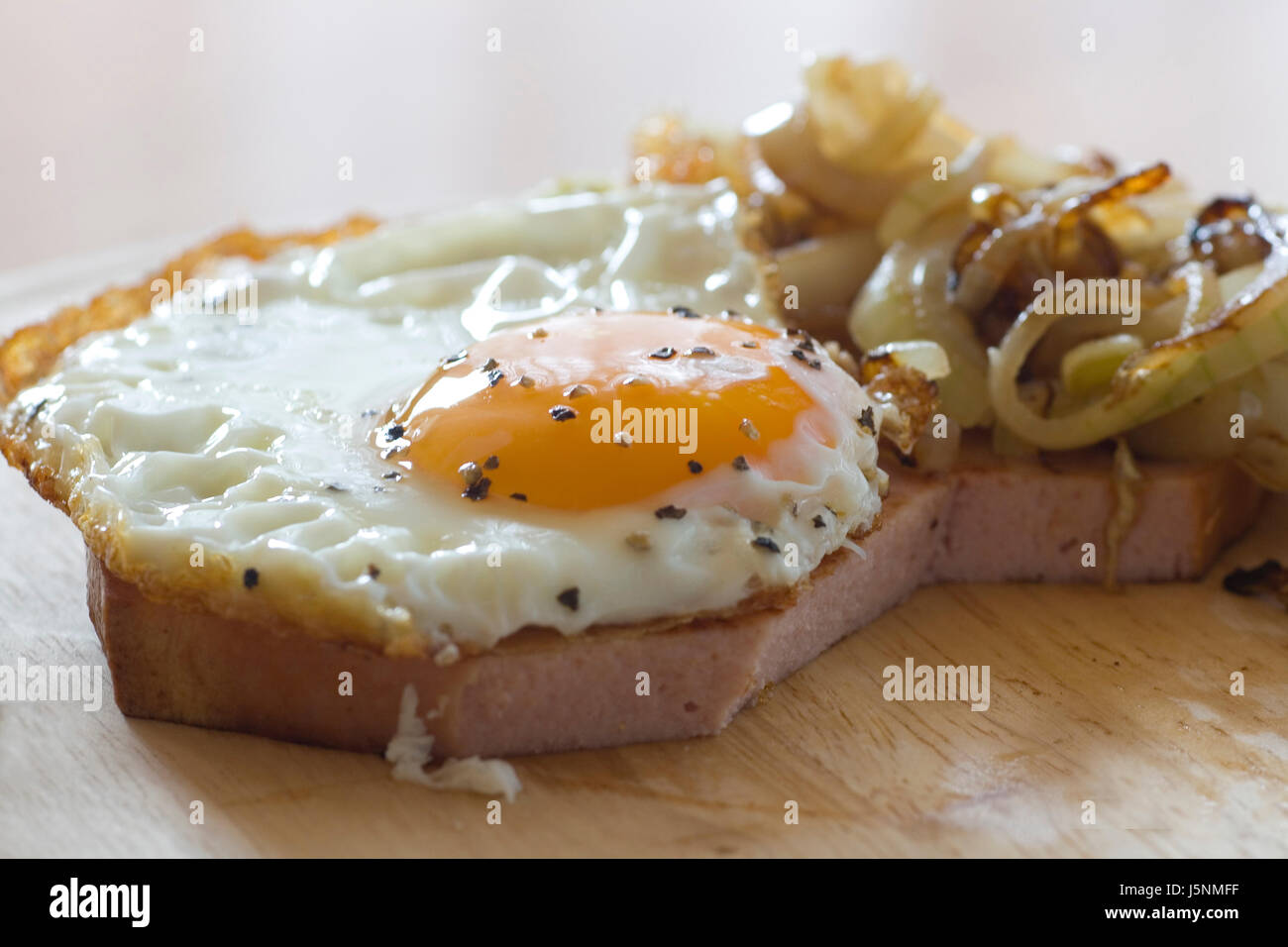 hot bavaria dainty egg discs wooden board bavarian onions rustical ...