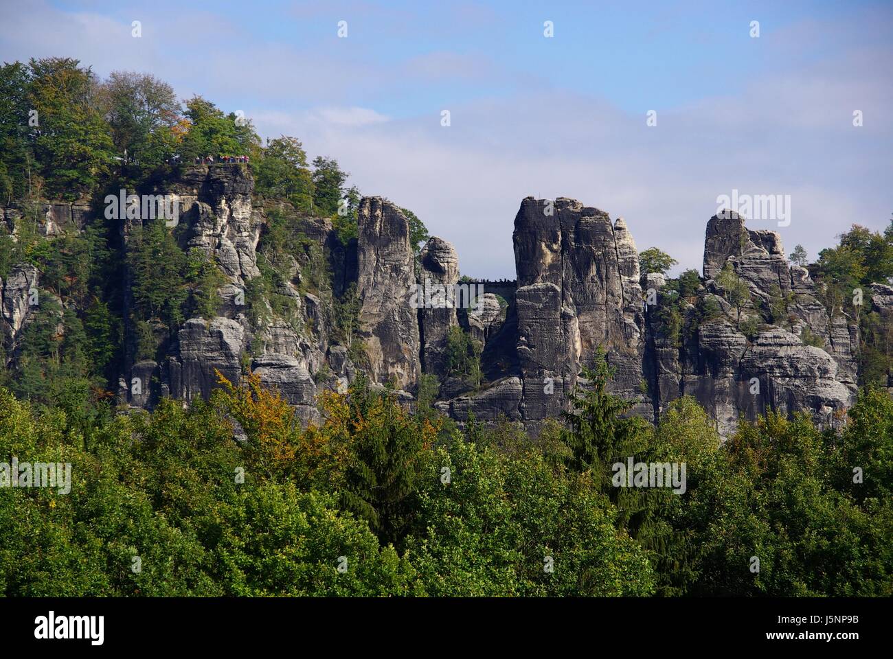 stone bridge hike go hiking ramble switzerland rock sandstone saxony ...