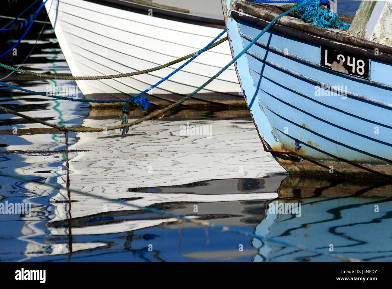 still life blue waters navigation harbor denmark ailing dew fishing ...
