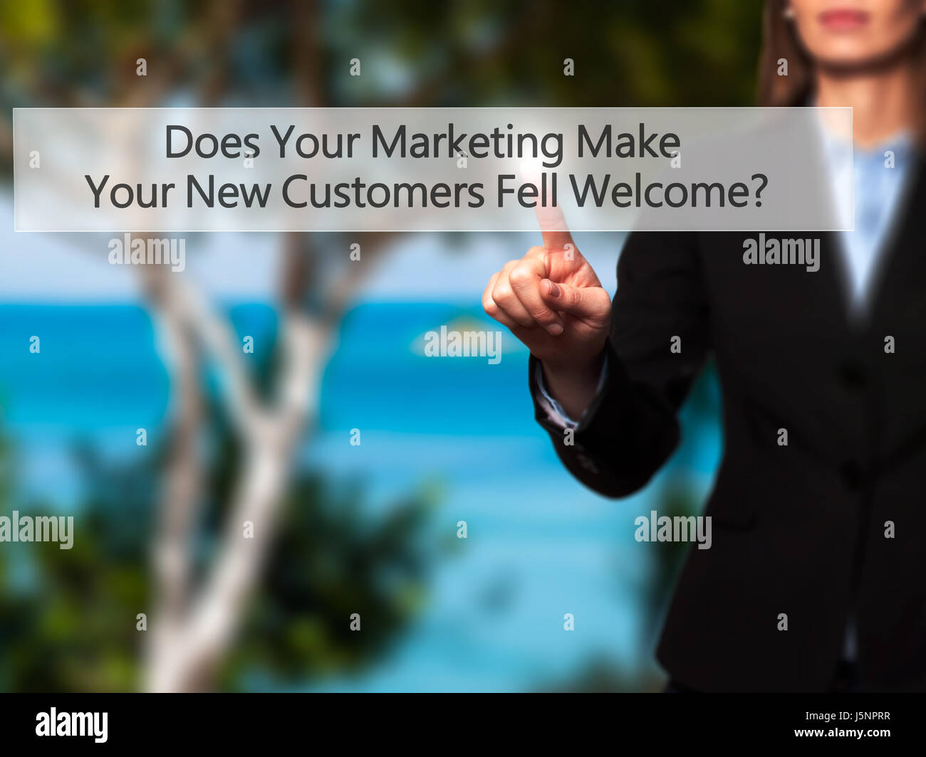 Does Your Marketing Make Your New Customers Fell Welcome - Isolated ...