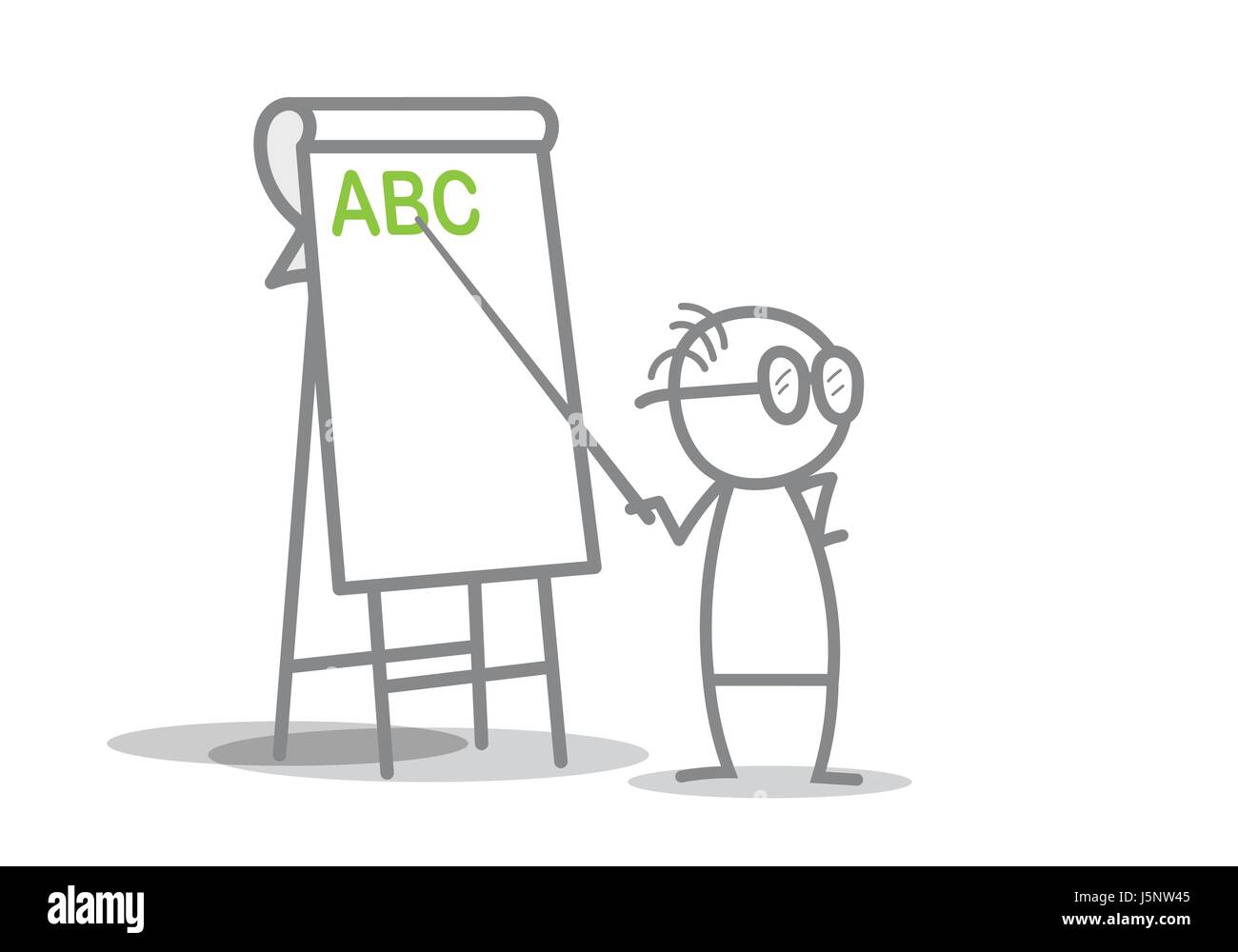 Teacher with flip charts Stock Vector Image & Art - Alamy