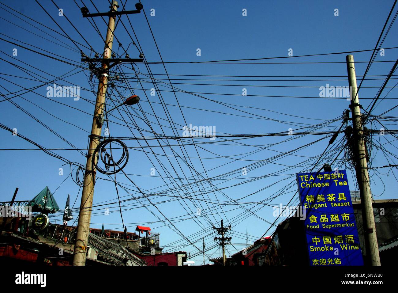 electrical wiring in china Stock Photo - Alamy