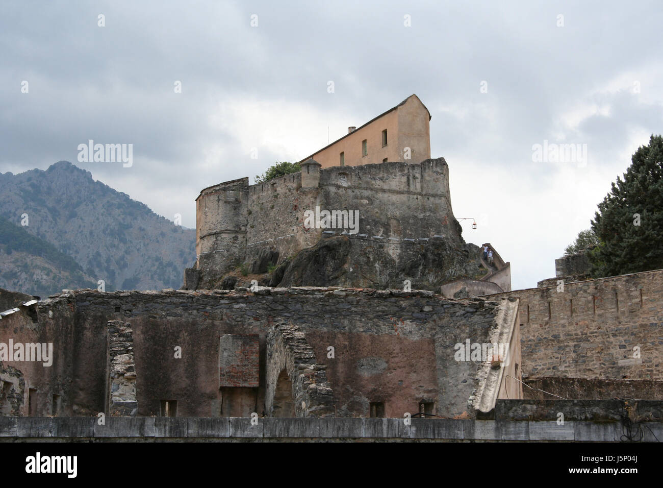 fortress mediterran city wall stonewall corsica watchtower citadel ...