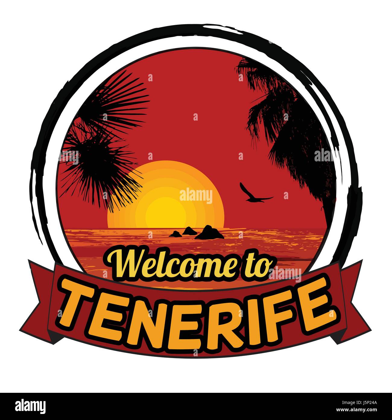 Welcome to Tenerife concept for t-shirt and other print production on ...