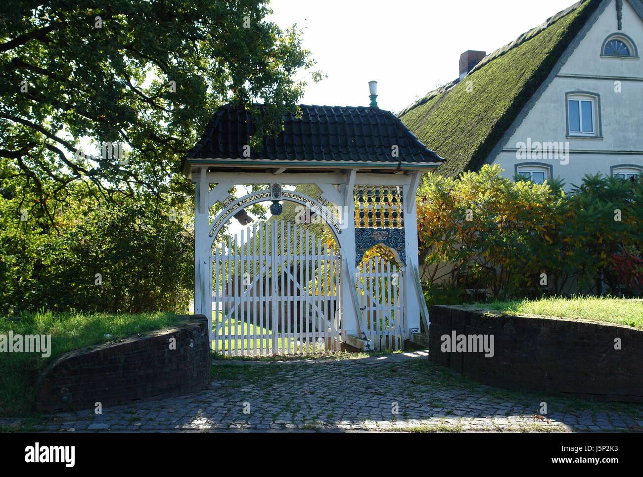 historical wood goal passage gate archgway gantry style of construction ...
