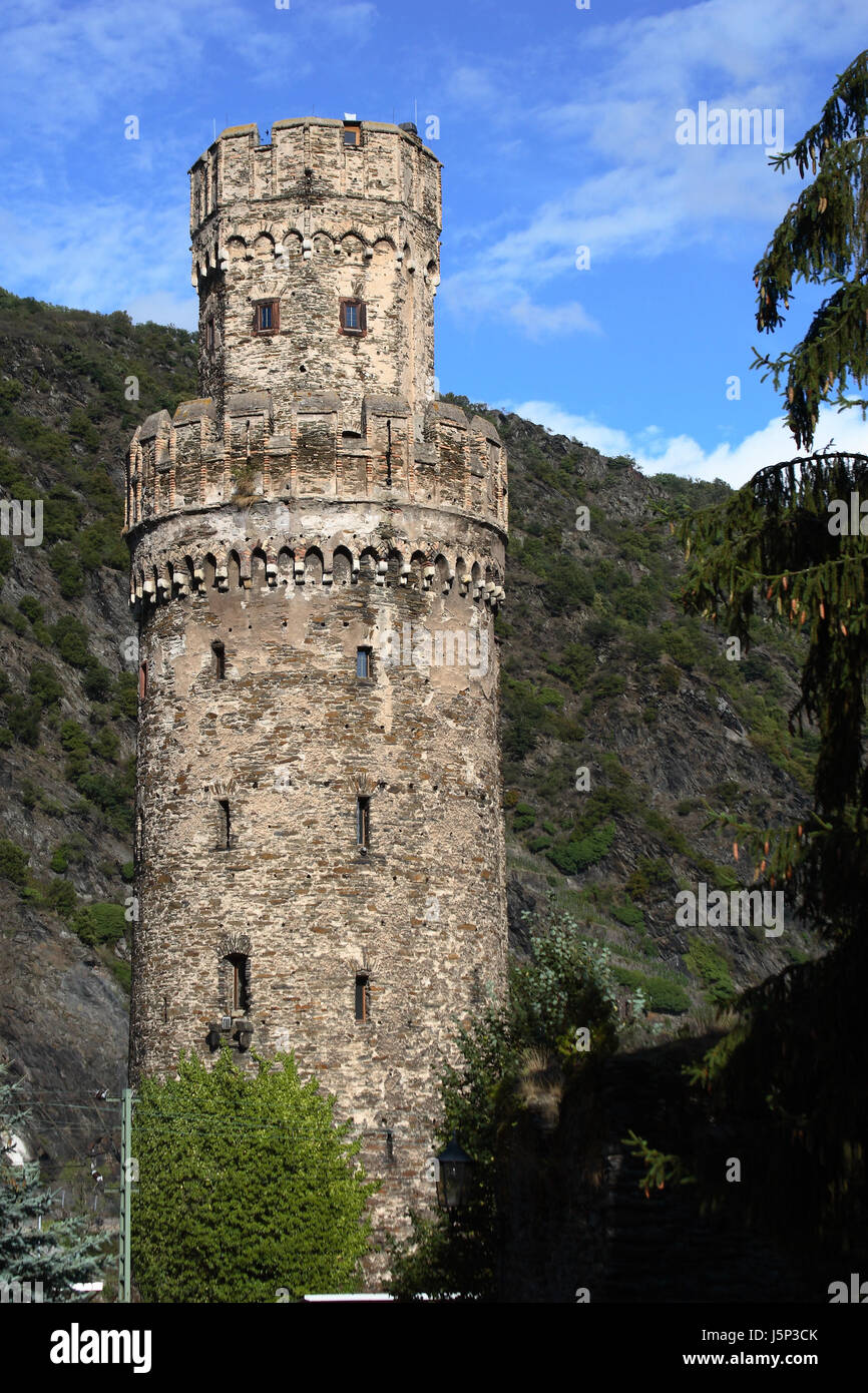 tower historical city town mountains old town ruins water tower ...