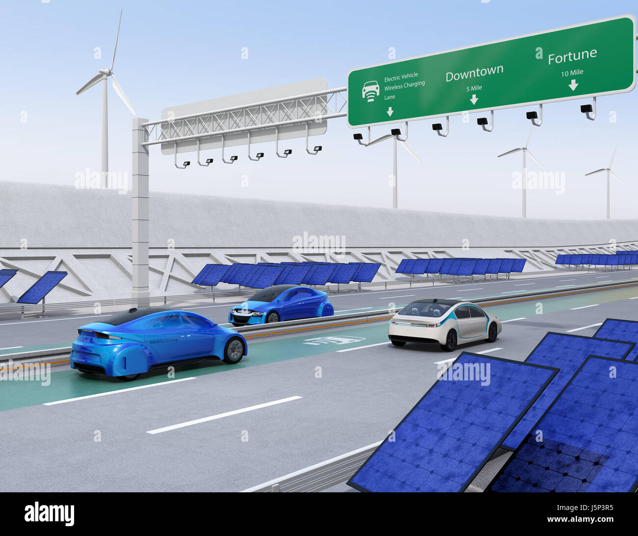 Turbine Recharging Electric Vehicle High Resolution Stock Photography ...