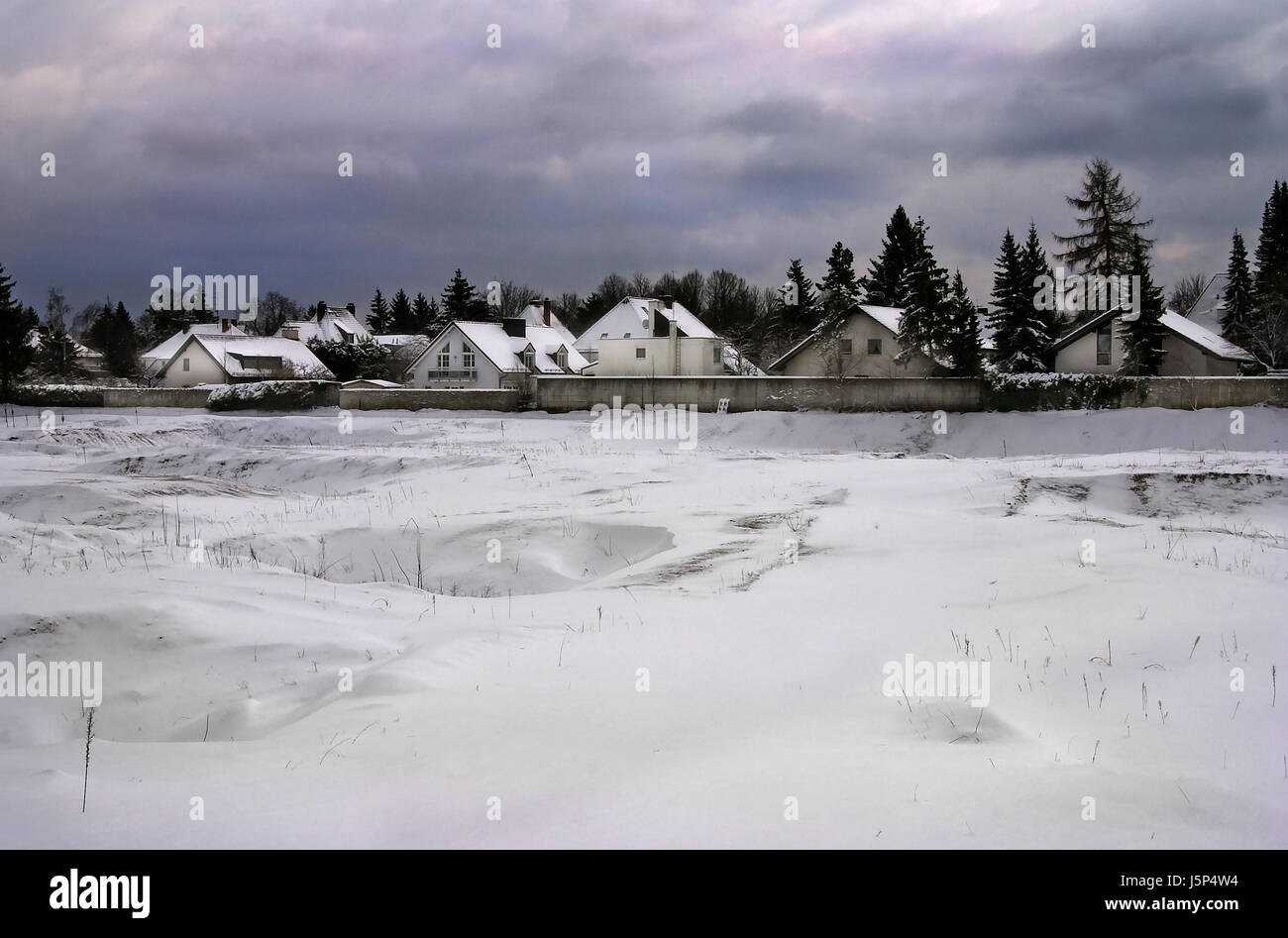house building houses winter blank european caucasian snowy violet ...