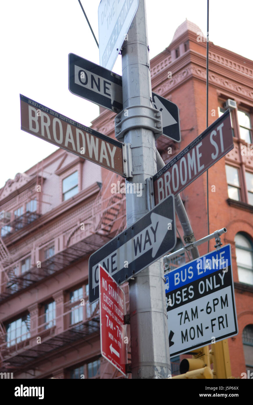 sign signal new usa one manhattan path way street road york nyc ny ...