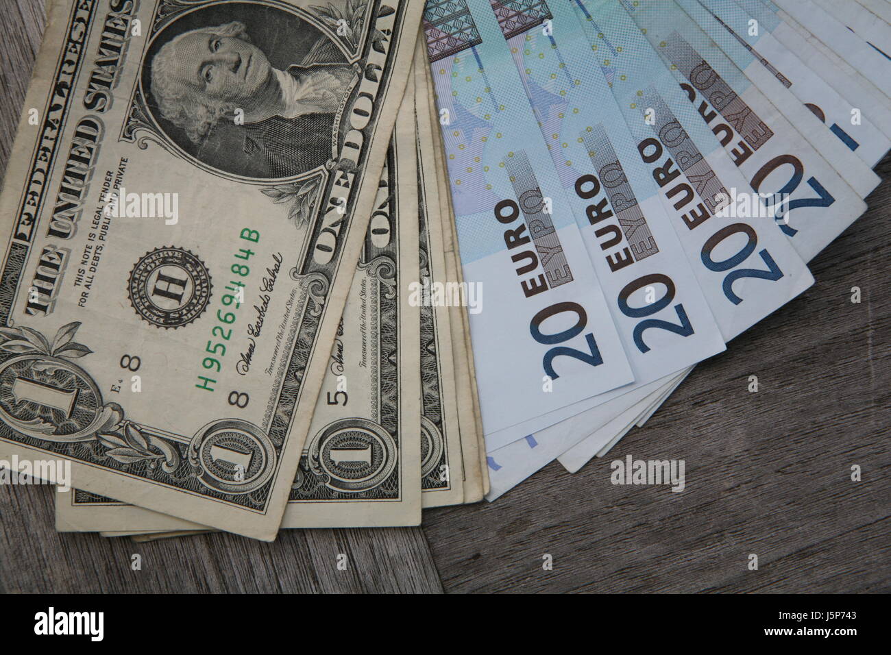 dollars and euros Stock Photo - Alamy