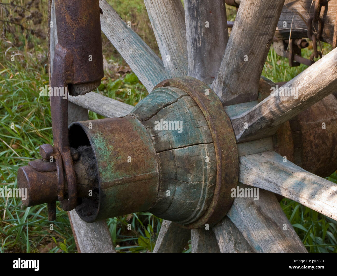 historical wheel tackle wood agriculture farming hub spokes wooden ...