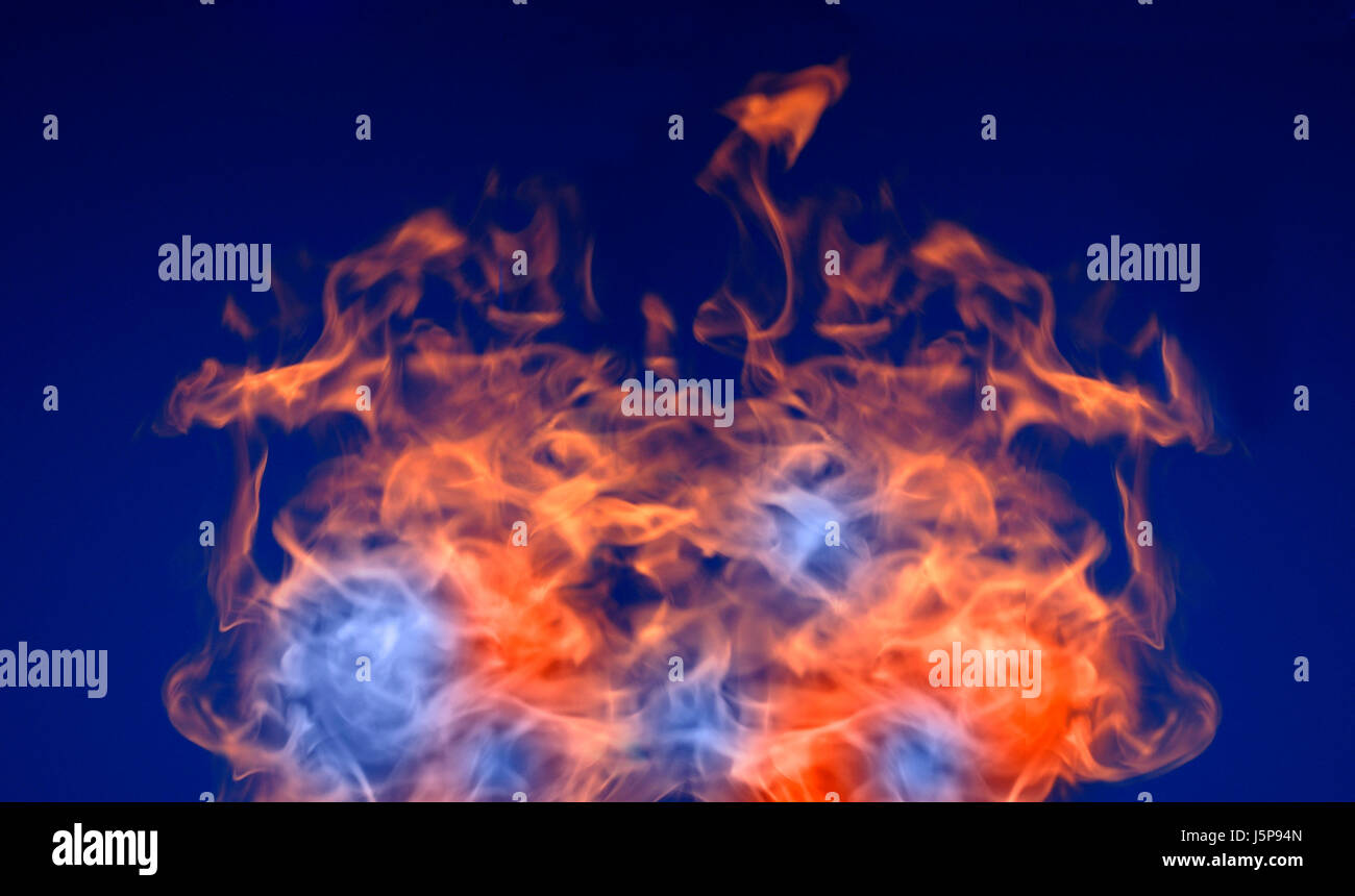 blue motion postponement moving movement fire conflagration flame ...