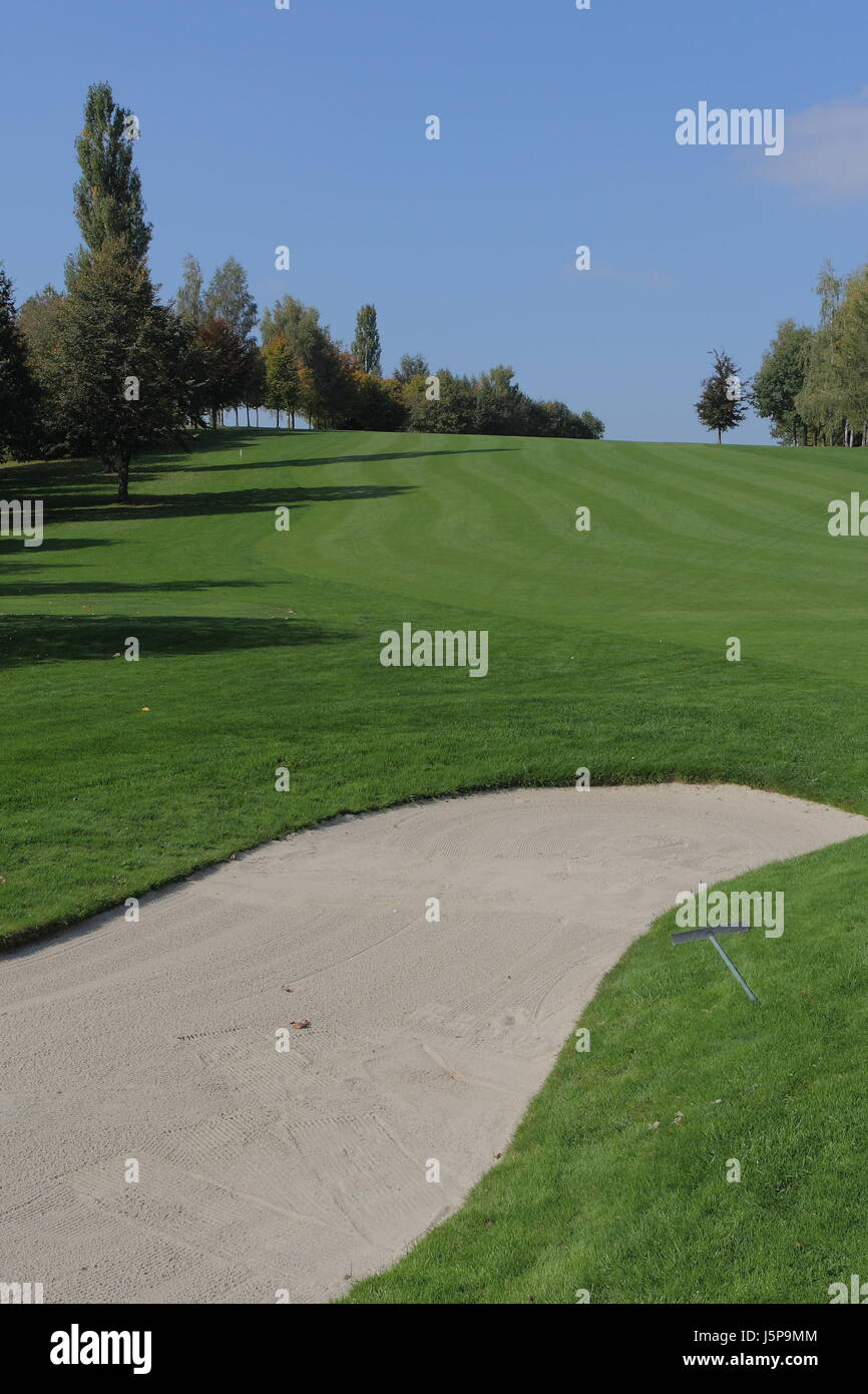 golf sand trap Stock Photo - Alamy