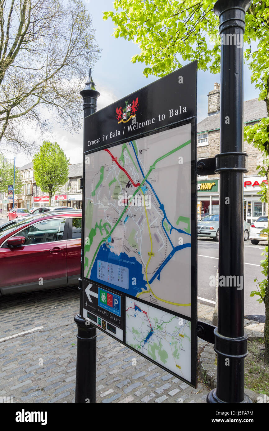 Map of bala hi-res stock photography and images - Alamy