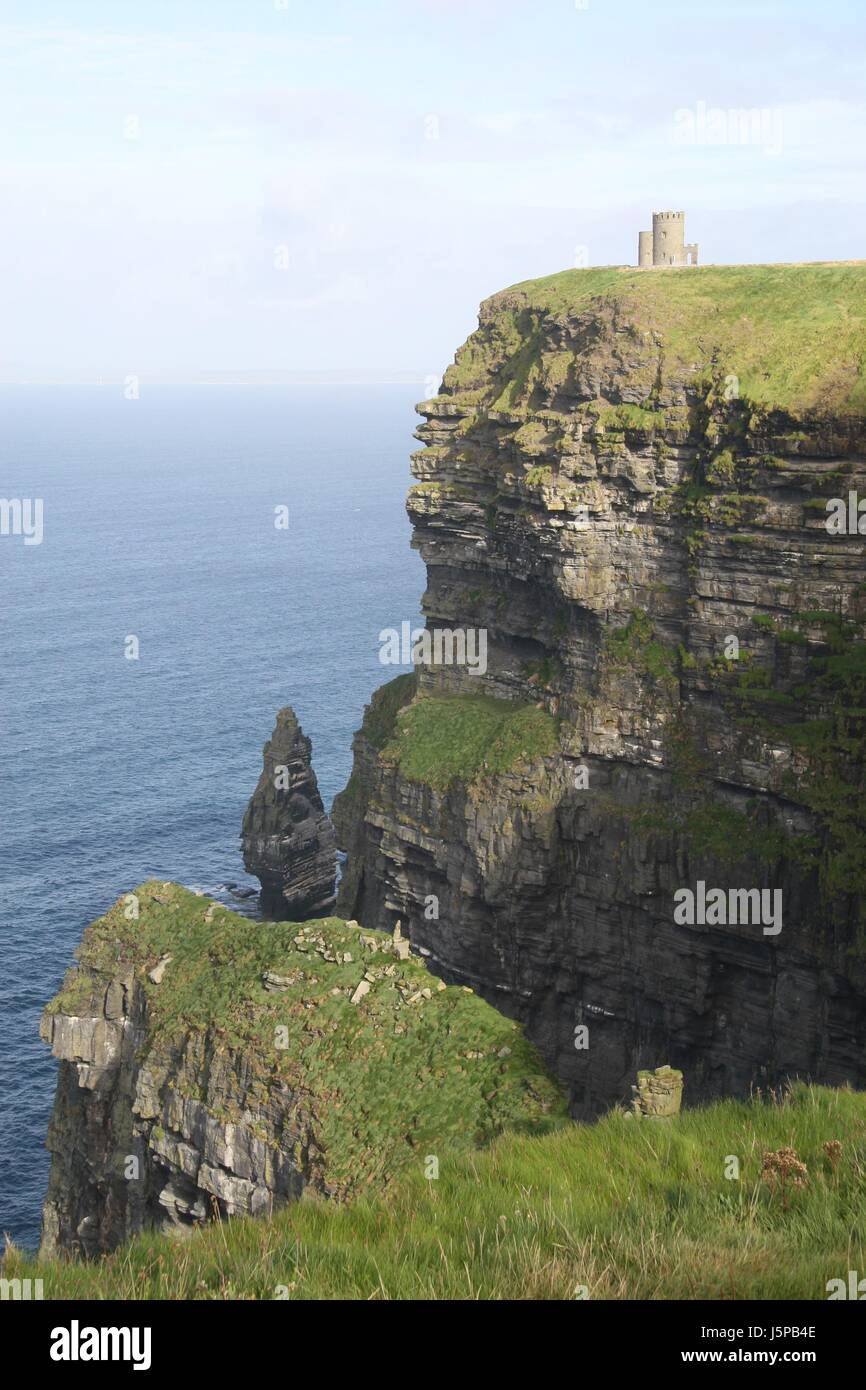 tourism waves rock sightseeing coast steep steep coast ireland crags ...