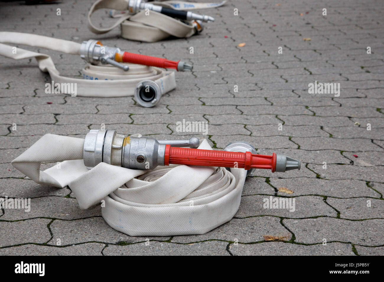 fire brigade hose exercise fire protection fire signaling syringe ...