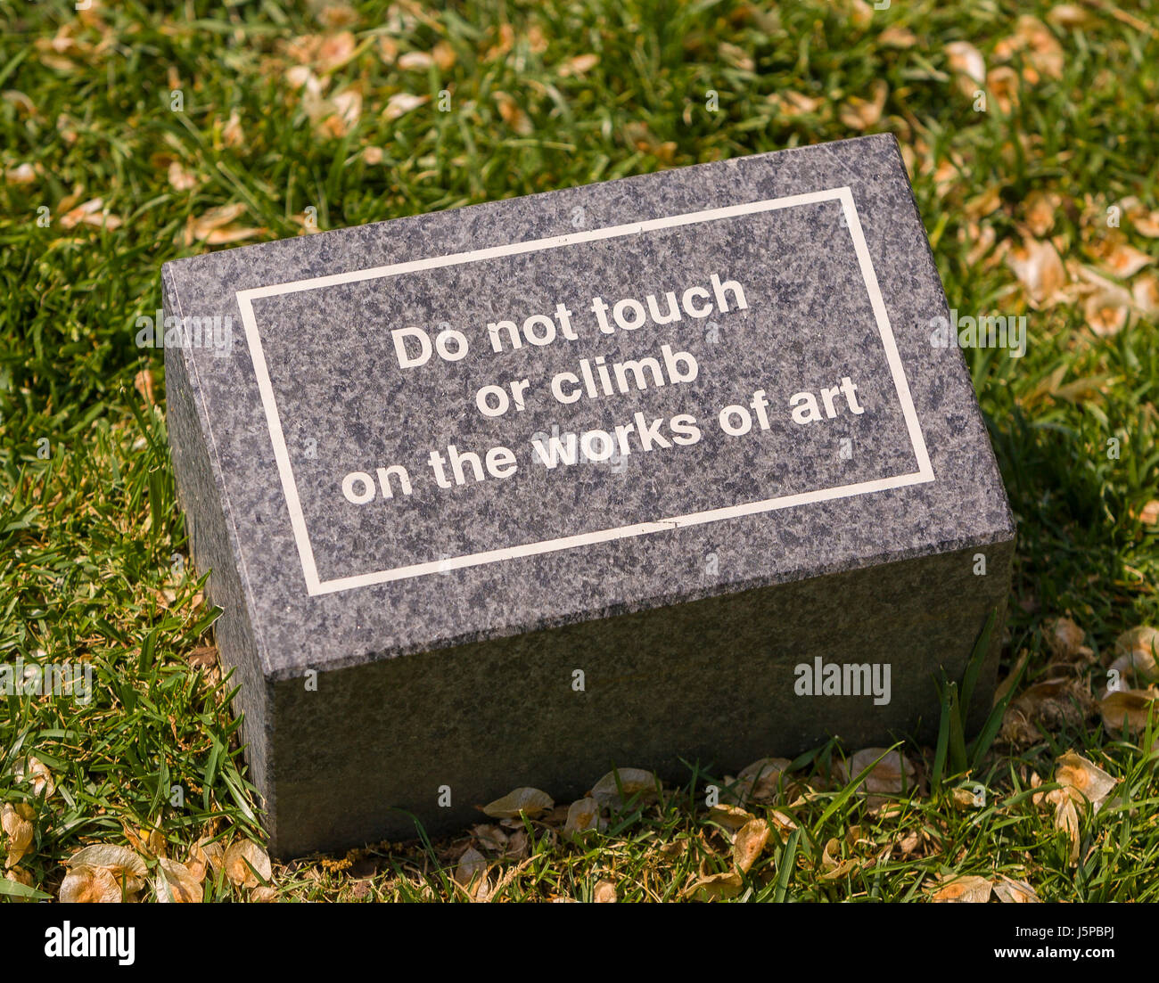 WASHINGTON, DC, USA - Do Not Touch sign, in National Gallery of Art ...