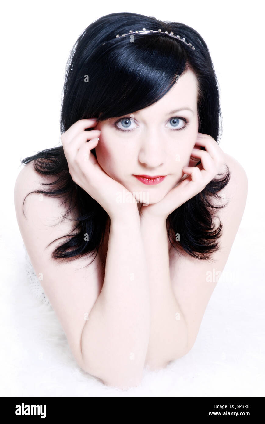 woman earnest studio photography portrait human human being wellbeing ...