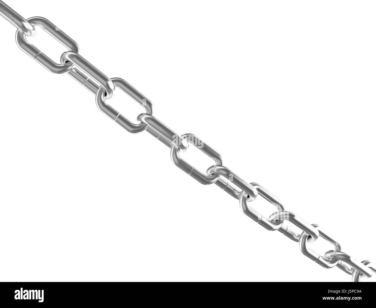 Metal chainlink on white Black and White Stock Photos & Images - Alamy