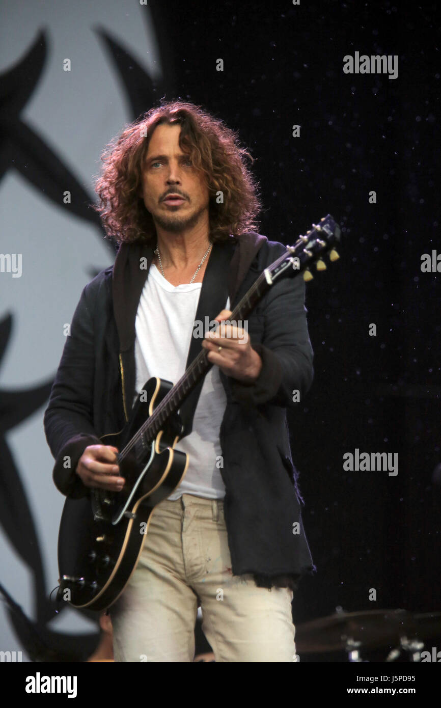 Singer Chris Cornell of US rock band "Soundgarden" performs at annual ...