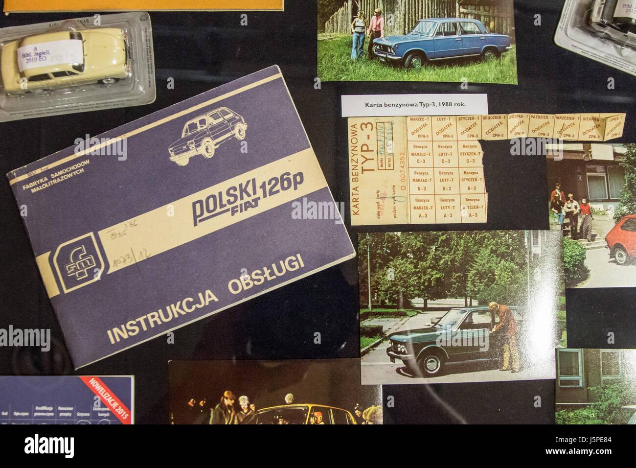Ration cards used in Poland from August 1976 to July 1989 are exhibited ...