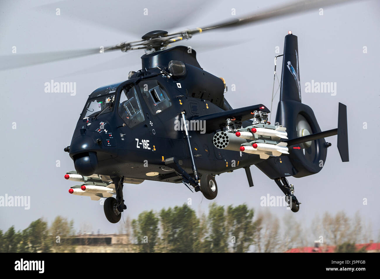 Harbin. 18th May, 2017. The China-developed Z-19E armed helicopter ...