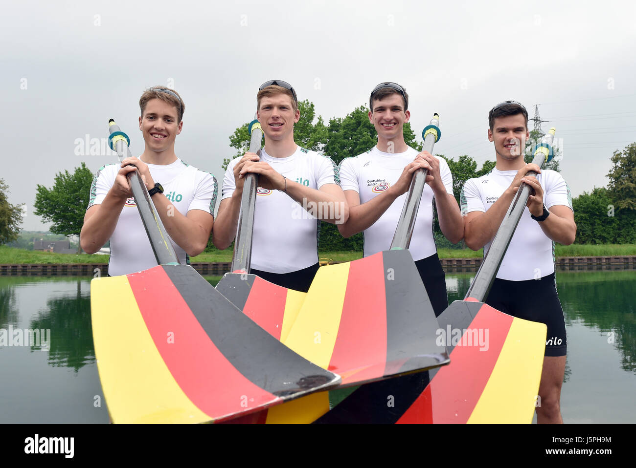 Dortmund, Germany. 18th May, 2017. The 2017 Germany rowing four at ...